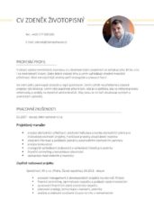 Jednoduchý životopis vzor - strukturovaný životopis 2024