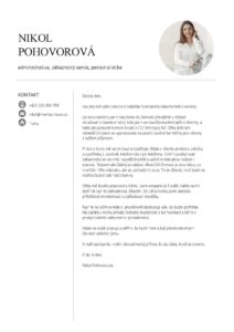 Hotové motivační dopisy pro vybrané obory